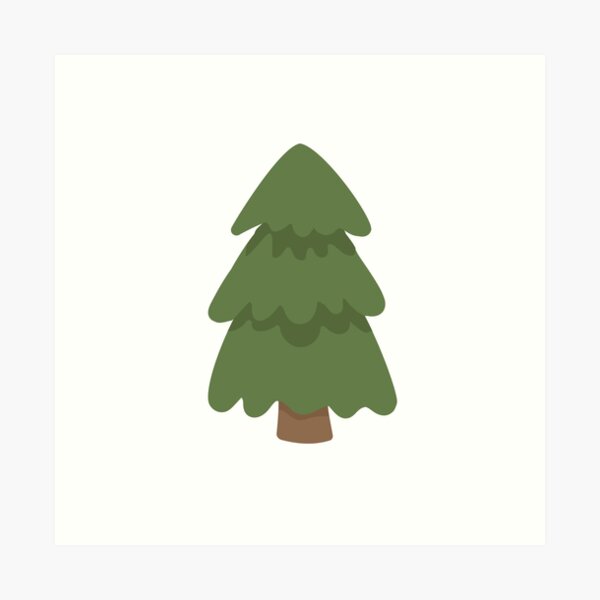 "Cartoon Evergreen Tree" Art Print for Sale by TheBestStore | Redbubble