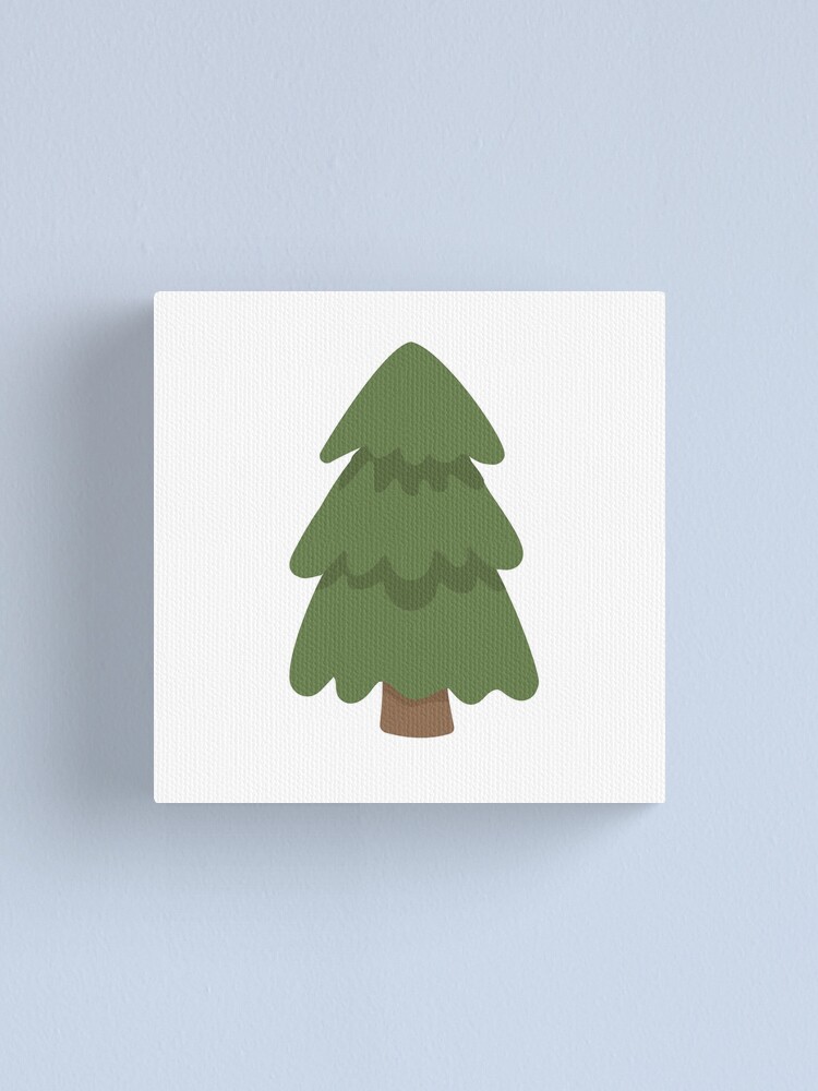"Cartoon Evergreen Tree" Canvas Print for Sale by TheBestStore | Redbubble