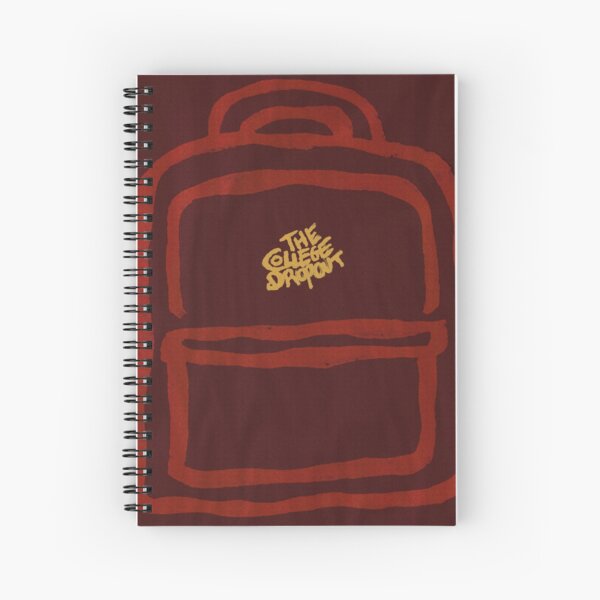 "Kanye West The College Dropout Fan Art Album Cover" Spiral Notebook ...
