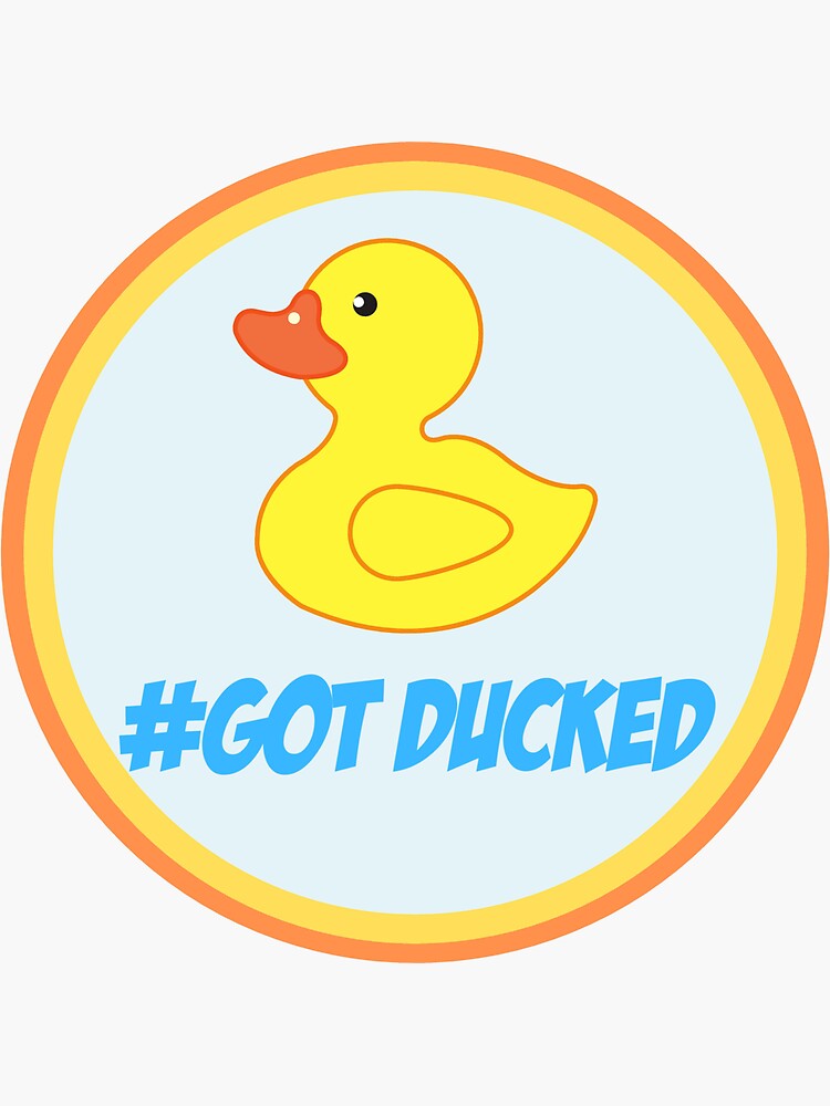 "Got ducked, duck duck jeep" Sticker for Sale by nancy-fancy | Redbubble