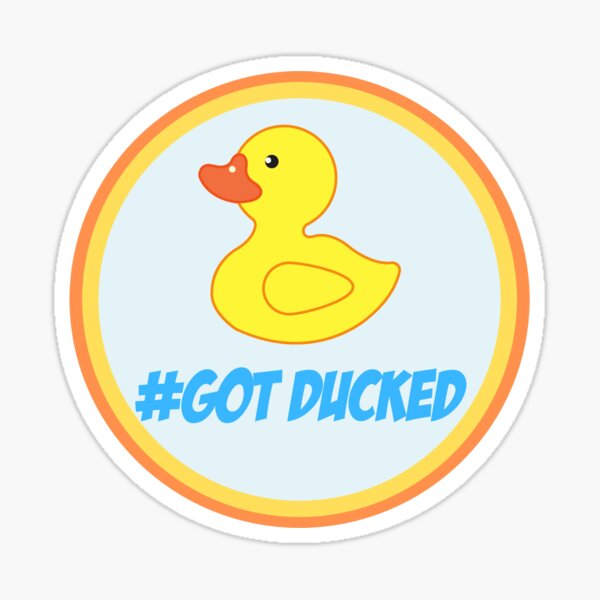 "Got ducked, duck duck jeep" Sticker for Sale by nancy-fancy | Redbubble
