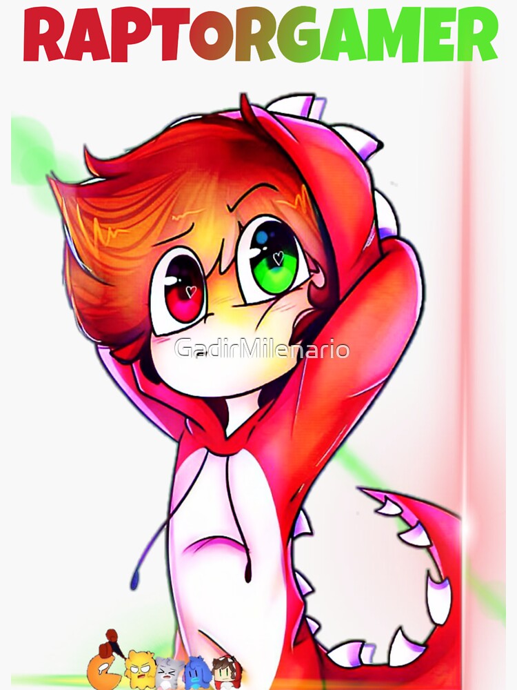 Pegatina «Raptorgamer is here» de GadirMilenario | Redbubble