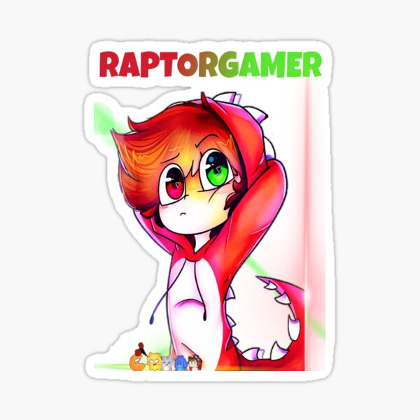 "Raptorgamer is here" Sticker for Sale by GadirMilenario | Redbubble