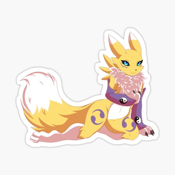 "Renamon" Sticker by ToffeeKoffee | Redbubble