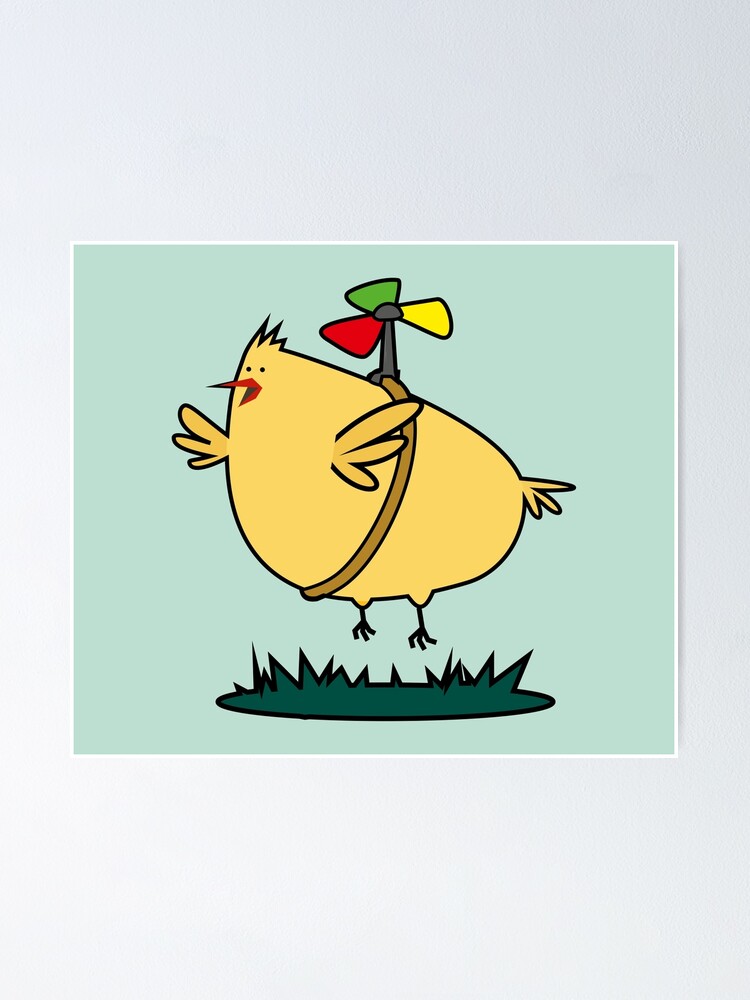 "Flying chick" Poster for Sale by stickerium | Redbubble