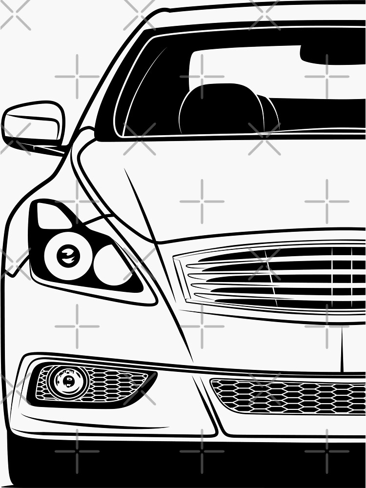 "Infiniti G37 Best Shirt Design" Sticker for Sale by CarWorld | Redbubble