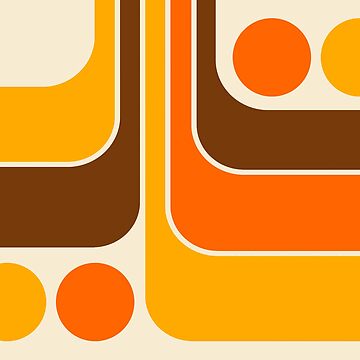 "Retro Geometric Design 624" Sticker for Sale by tonymagnerart | Redbubble