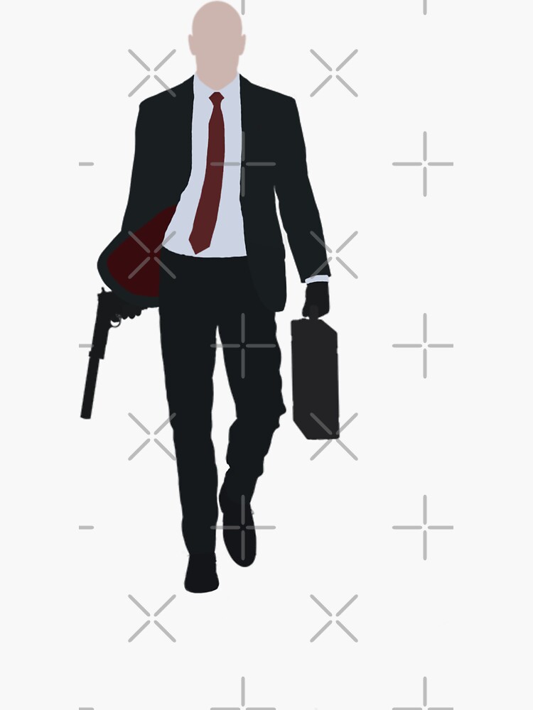 "Hitman - Agent 47 Simplistic Art" Sticker for Sale by italiantacos ...