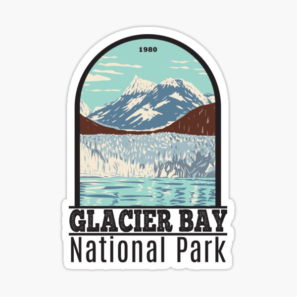 "Glacier Bay National Park Alaska" Sticker for Sale by KrisSidDesigns ...