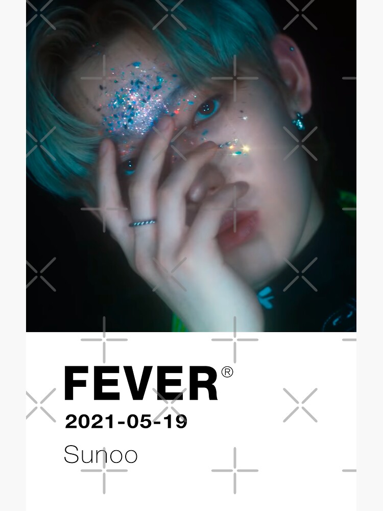 Pegatina «FEVER PANTONE Card ENHYPEN Sunoo» de shinendream | Redbubble