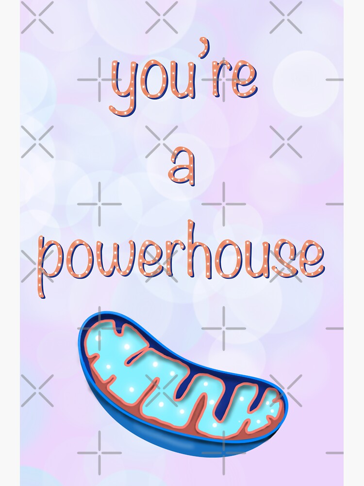 "You're A Powerhouse " Sticker for Sale by emmat99 | Redbubble