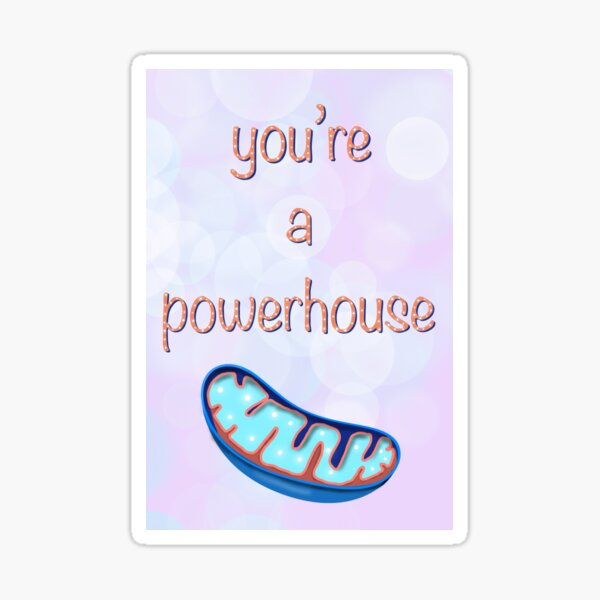 "You're A Powerhouse " Sticker for Sale by emmat99 | Redbubble