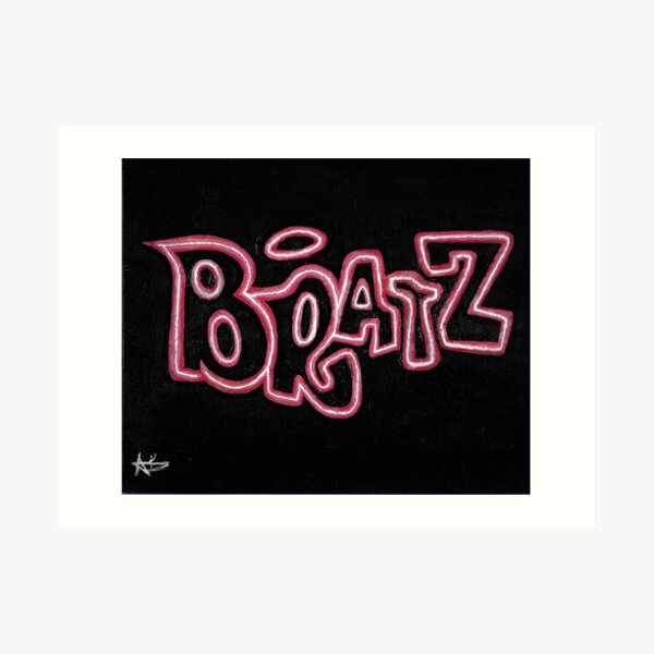 "Bratz logo in neon lights " Art Print by ohbowie22 | Redbubble