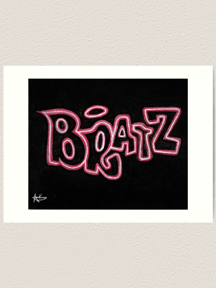 "Bratz logo in neon lights " Art Print by ohbowie22 | Redbubble