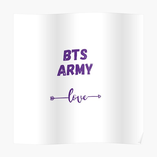 "BTS ARMY" Poster for Sale by SassiDesign | Redbubble