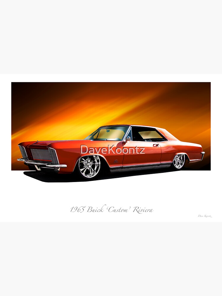 "1965 Buick 'Custom' Riviera" Sticker for Sale by DaveKoontz | Redbubble
