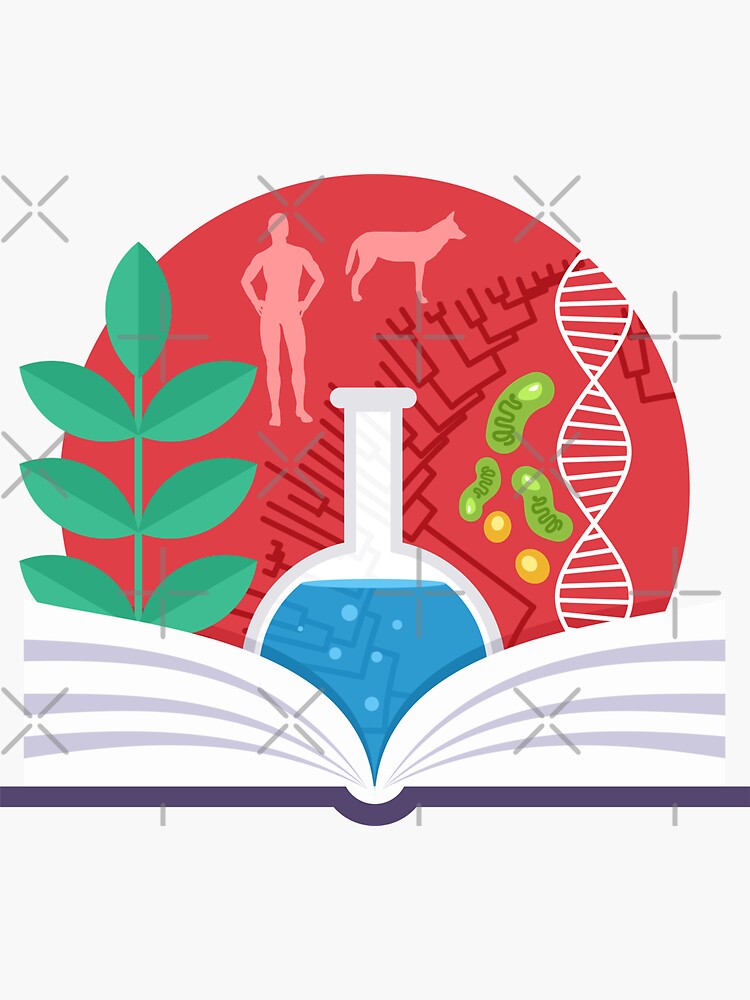 "Biology Emblem" Sticker for Sale by yulia-rb | Redbubble