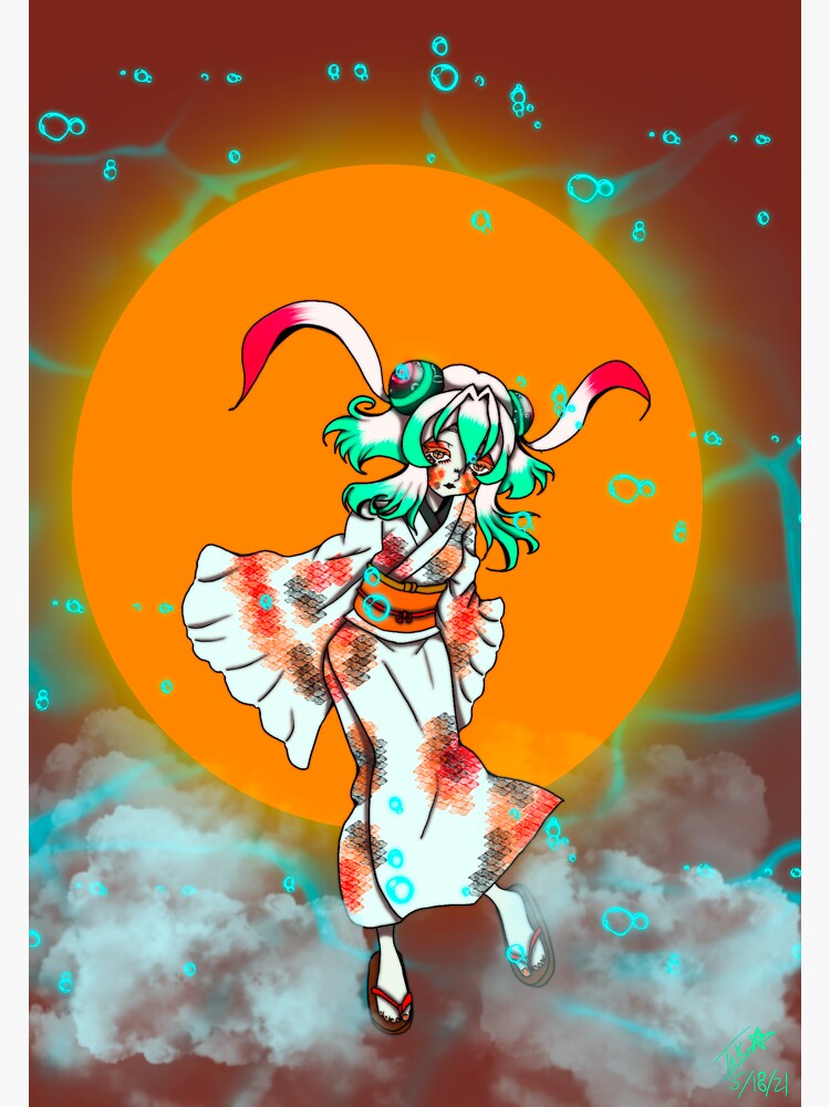 "Yoshima the Koi Fish Demon" Sticker for Sale by Ink-The-Squid | Redbubble