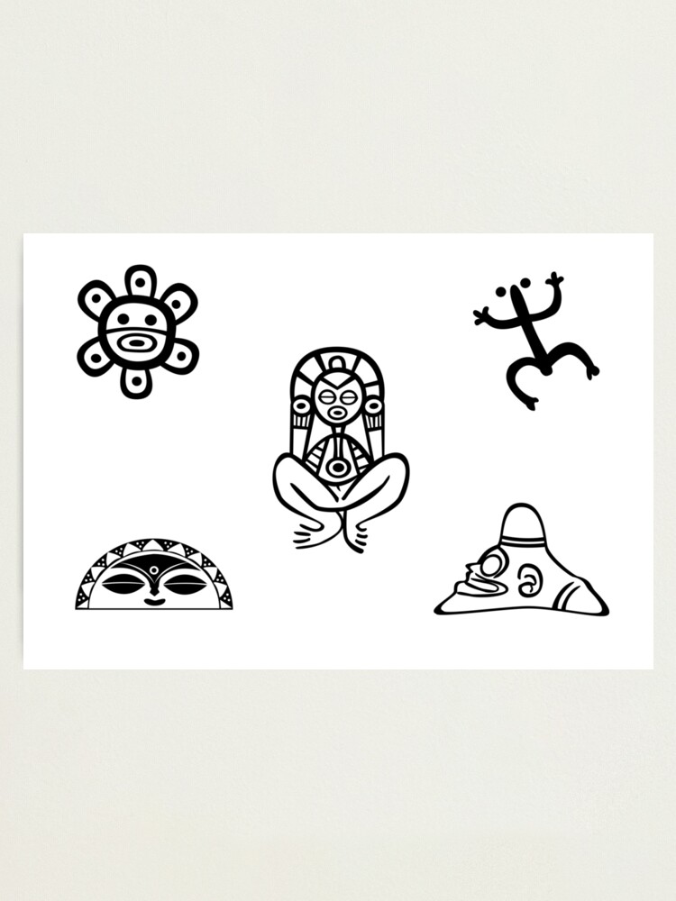 Lámina fotográfica «Puerto Rico Tainos Coqui Cemi Atabey Sol Taino y ...