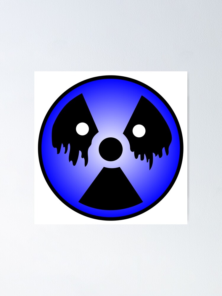 "Scary blue radioactive face" Poster for Sale by QuickSilverfish ...
