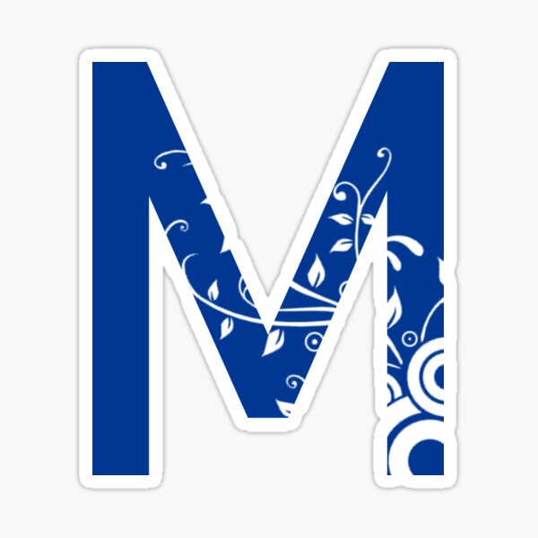 "M" Sticker by osamasaid111 | Redbubble