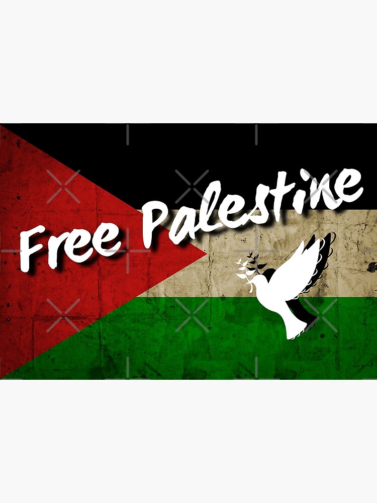 Póster «Palestina libre, bandera de Palestina con paloma» de Joyamotion ...