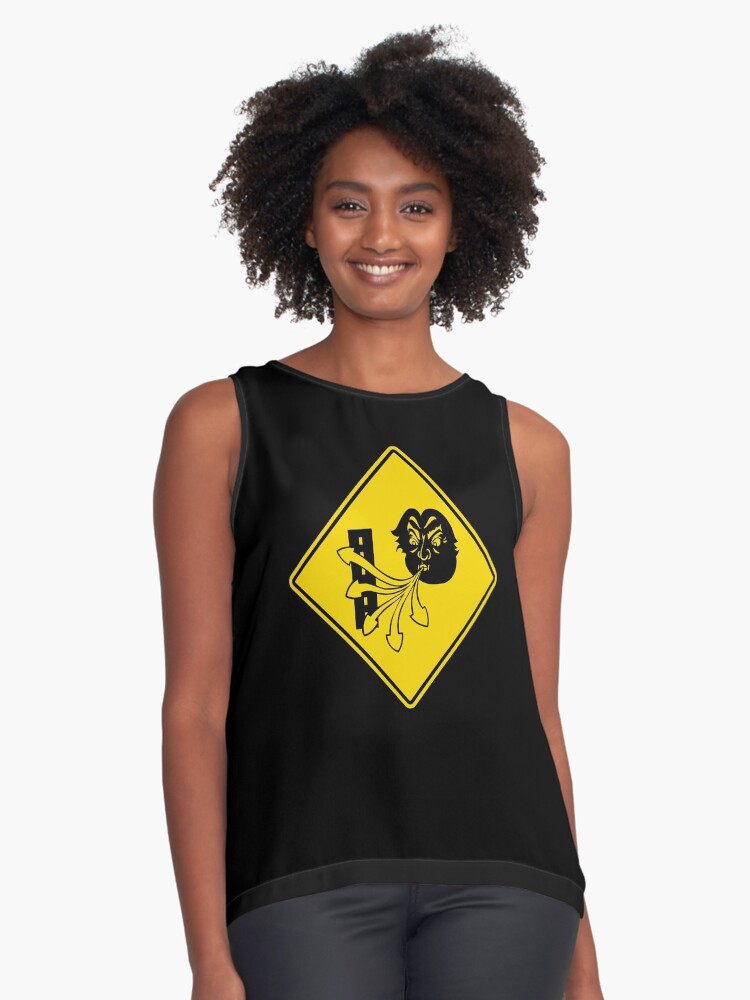 "Quebec strong crosswinds winds windy warning sign" Sticker for Sale by ...