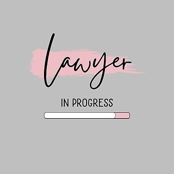 "Lawyer in progress" Sticker for Sale by thatDesignVibes | Redbubble
