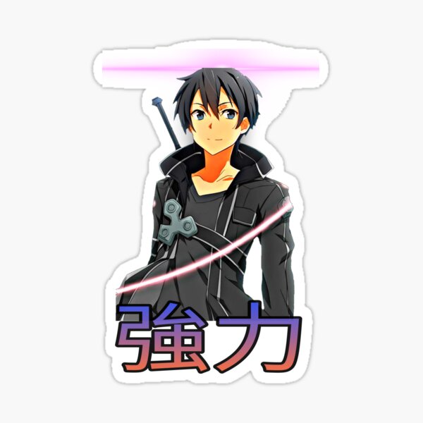 "Mighty Kirito anime" Sticker for Sale by GadirMilenario | Redbubble