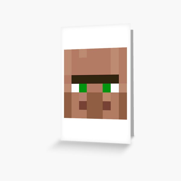 "Minecraft villager face" Greeting Card by KPuneet | Redbubble