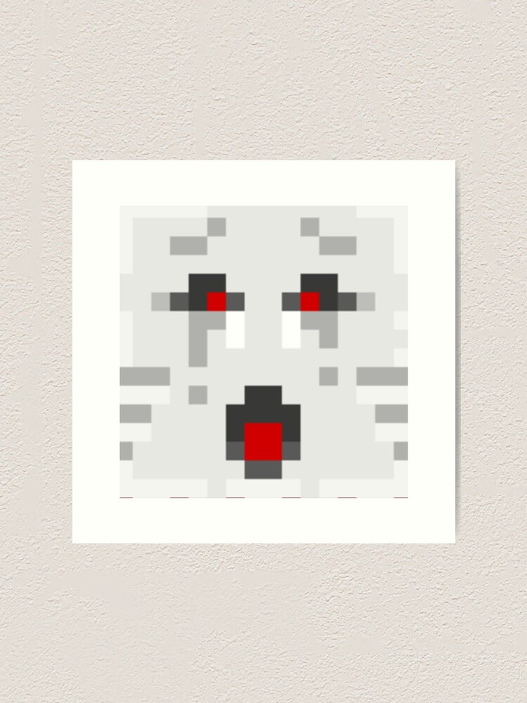 "Minecraft Ghast face" Art Print by KPuneet | Redbubble