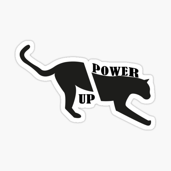 "Power Up" Sticker for Sale by RenigArt | Redbubble