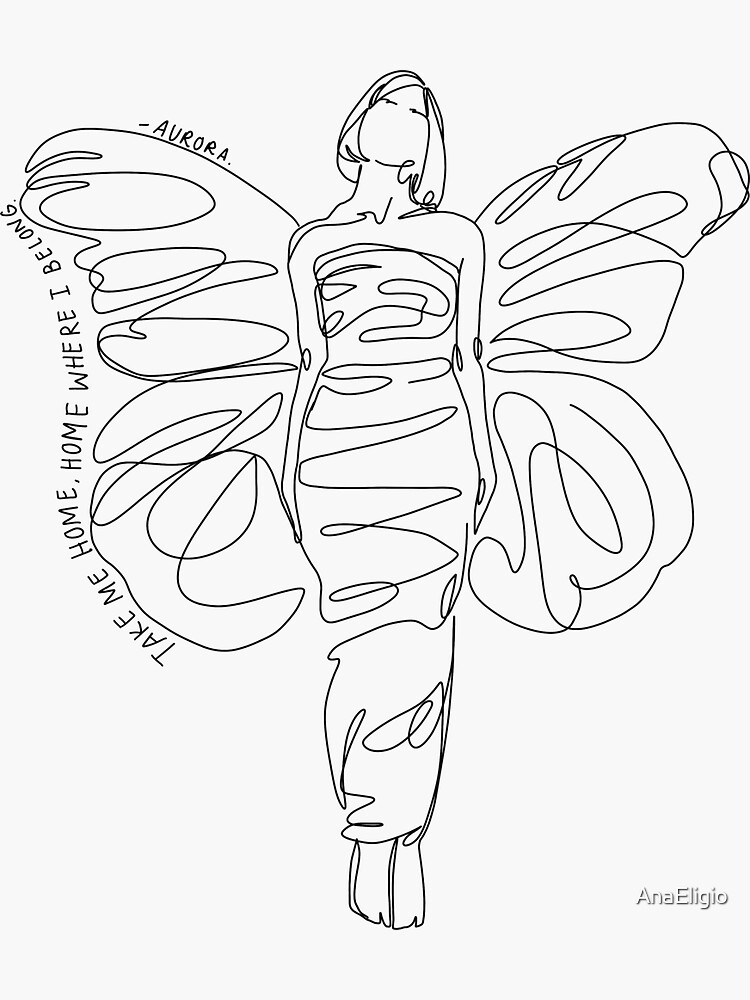 "Aurora- Runaway" Sticker for Sale by AnaEligio | Redbubble