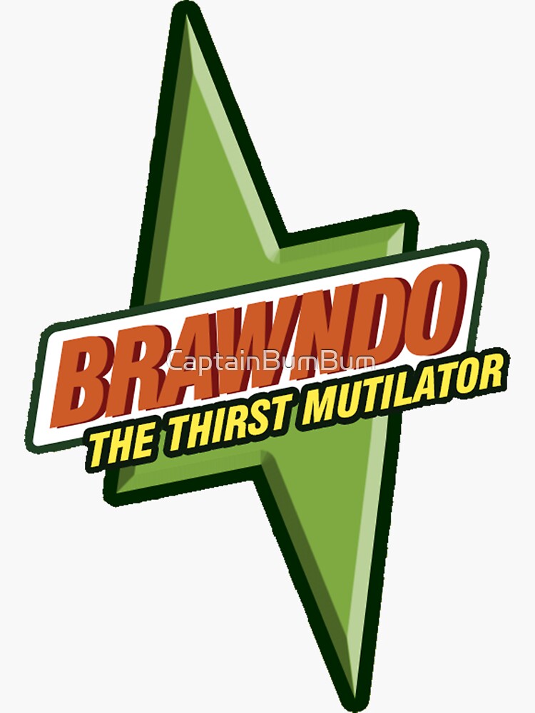 "Brawndo Logo" Sticker for Sale by CaptainBumBum | Redbubble