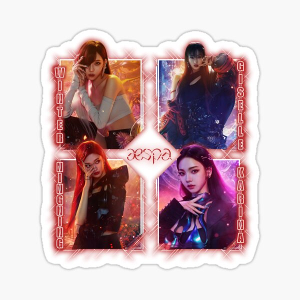 " Aespa" Sticker for Sale by 95amy | Redbubble