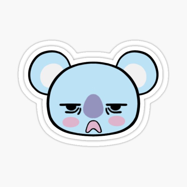 "Tired Koya sticker " Sticker for Sale by Purpleegg | Redbubble