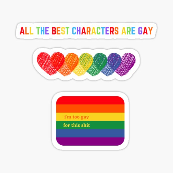 "Rainbow Pride Sticker Pack" Sticker for Sale by JJsGallery | Redbubble