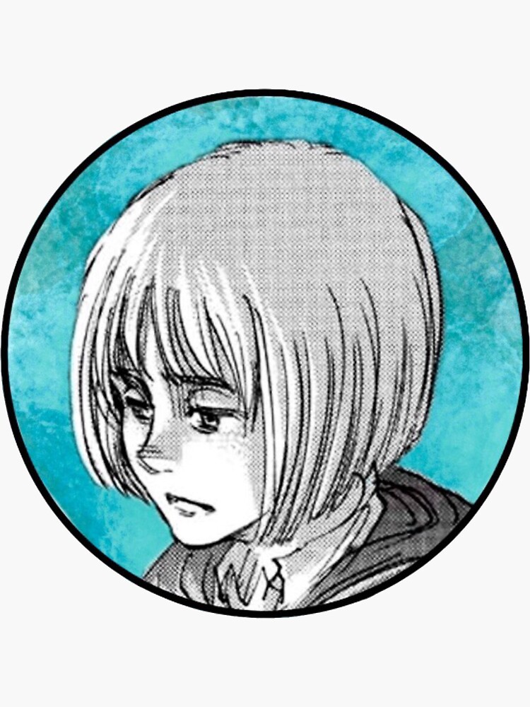 Pegatina «Armin Arlert Attack On Titan Manga Panel Diseño» de La-y-la ...