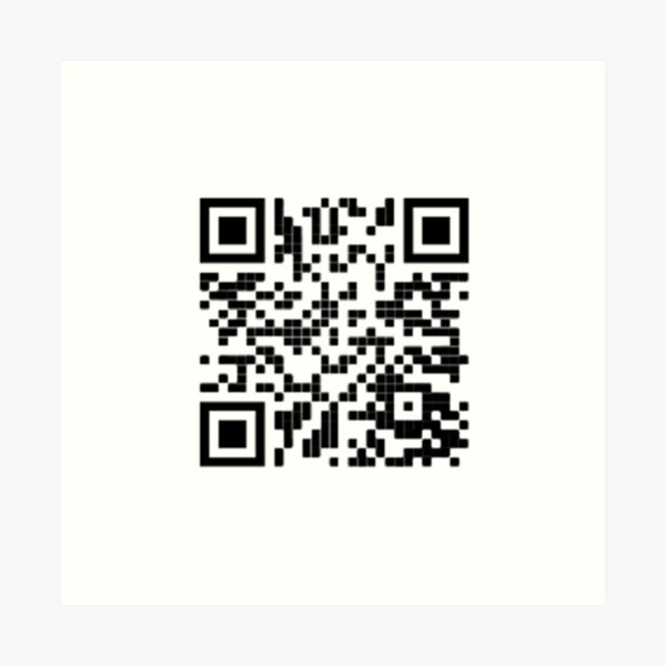 "Scan Me QR Code - Rick Roll" Art Print by Harley-Jay | Redbubble