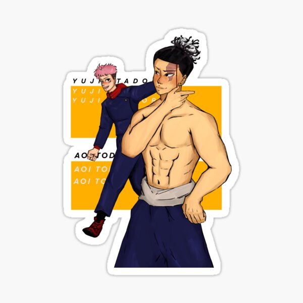 "ITADORI x TODO" Sticker for Sale by Besuto-Boutique | Redbubble