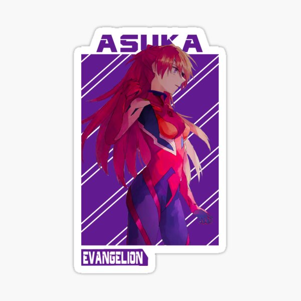 "Evangelion Asuka anime manga Tshirt sticker" Sticker for Sale by Shinu ...