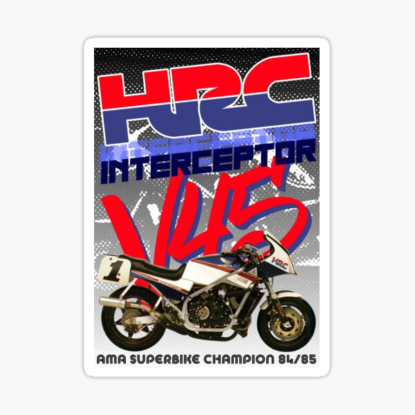 "VF750F INTERCEPTOR" Sticker for Sale by Speedjunkies | Redbubble