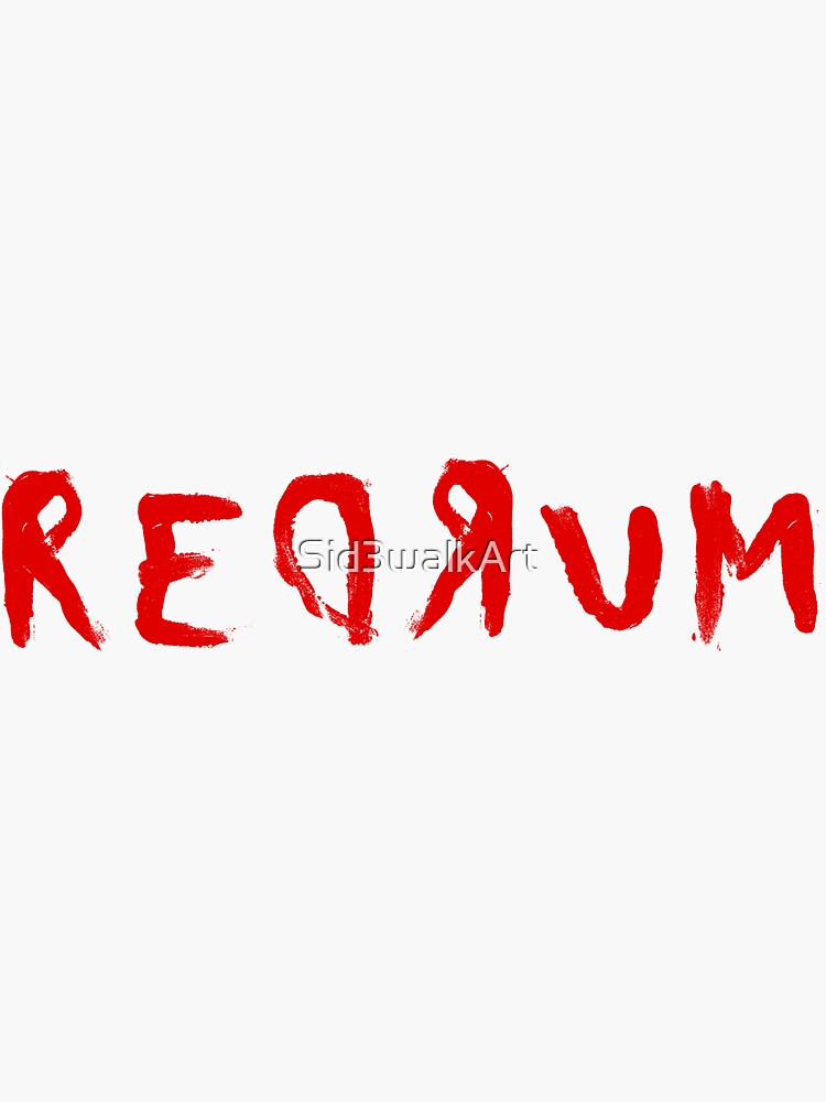 "Redrum The Shining Quote Stanley Kubrick Horror" Sticker for Sale by ...