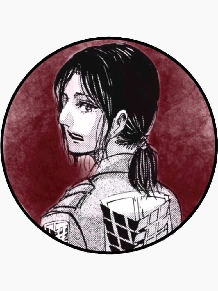 Pegatina «Pieck Finger Attack on Titan Manga Panel Diseño» de La-y-la ...
