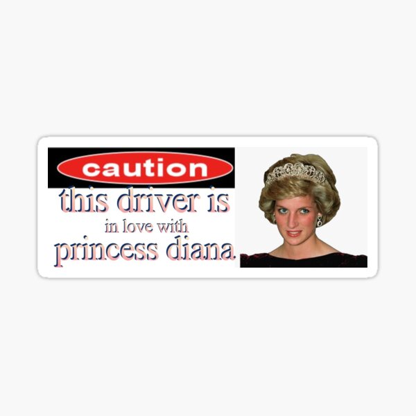 "Princess Diana Bumper Sticker" Sticker for Sale by cowlover420 | Redbubble