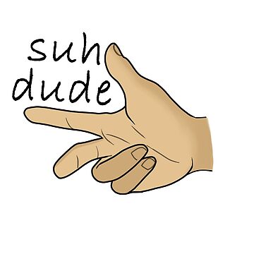 "Suh Dude Right Hand Rule Design" Sticker for Sale by azure-ataraxia ...