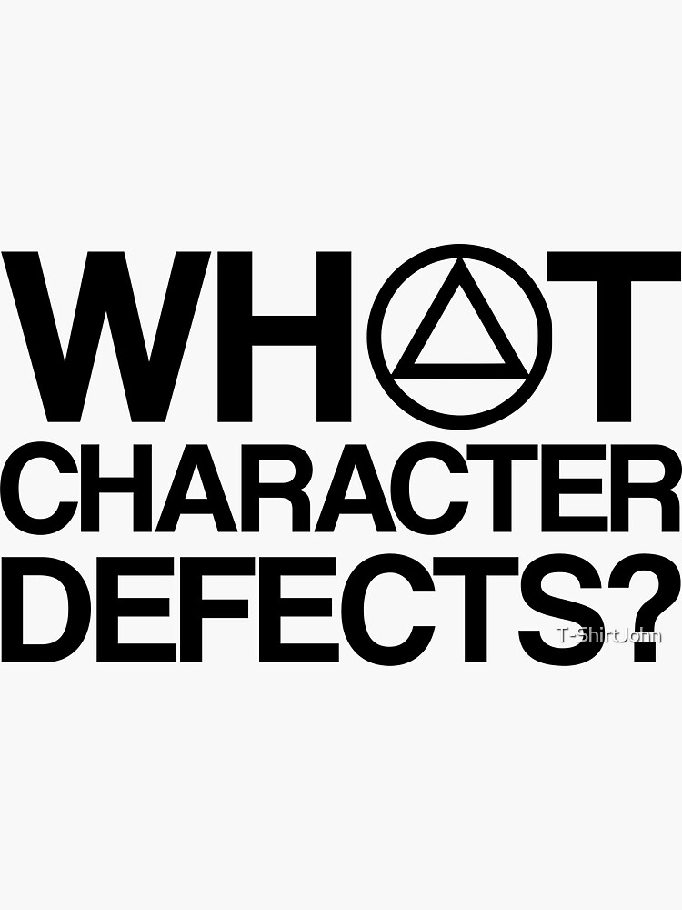 Pegatina «Qué defectos de carácter AA Una vida limpia y sobria en ...