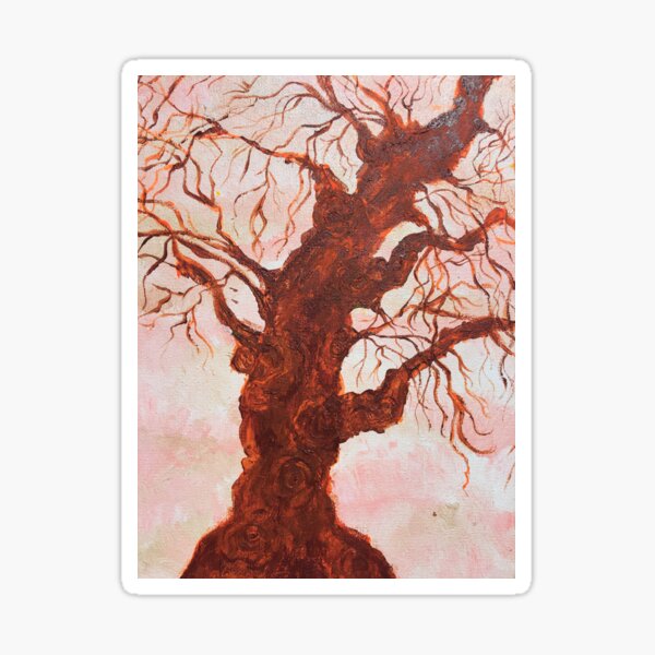 "Leafless Maple Tree" Sticker for Sale by HazelAngelia | Redbubble