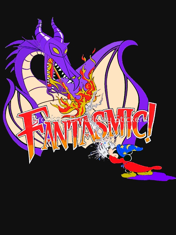 "Fantasmic dragon old design" T-shirt for Sale by Brooklynelise14 ...