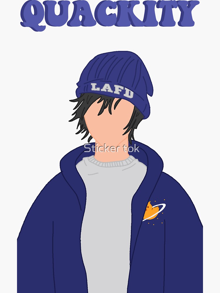 "Quackity- Stickertok" Sticker for Sale by irrelevantaira1 | Redbubble